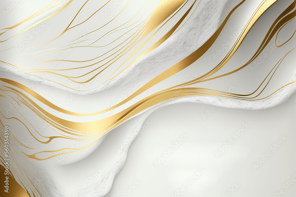 Luxury White Gold Marble texture background. Panoramic Marbling texture ...