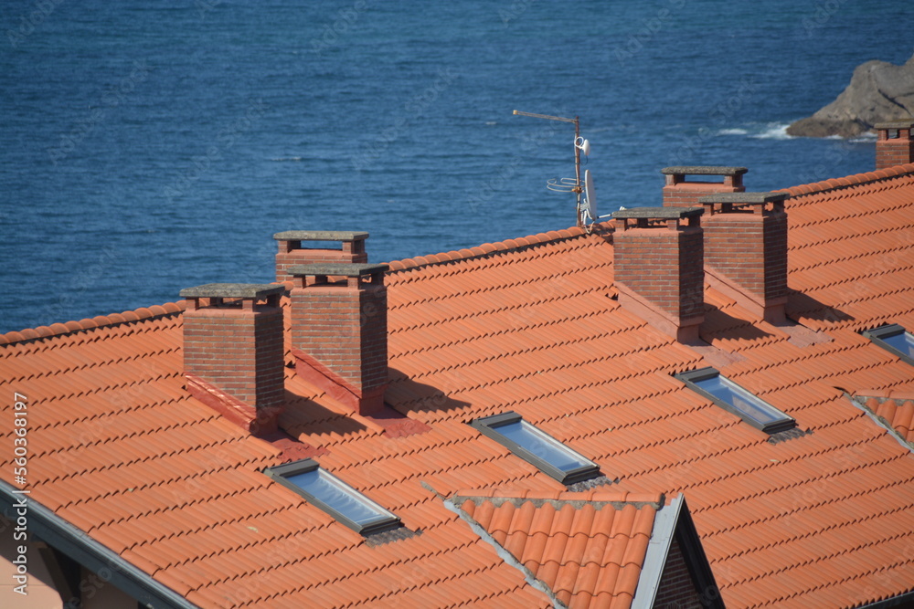 chimeneas rústicas Stock Photo | Adobe Stock