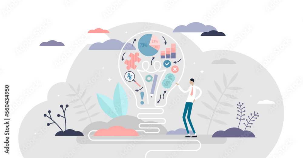 Creative strategy illustration, transparent background. Innovative ...