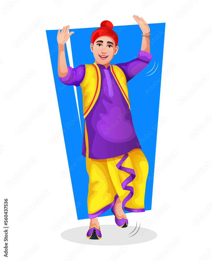 Adorable little boy in trendy national cloth performing a folk dance ...