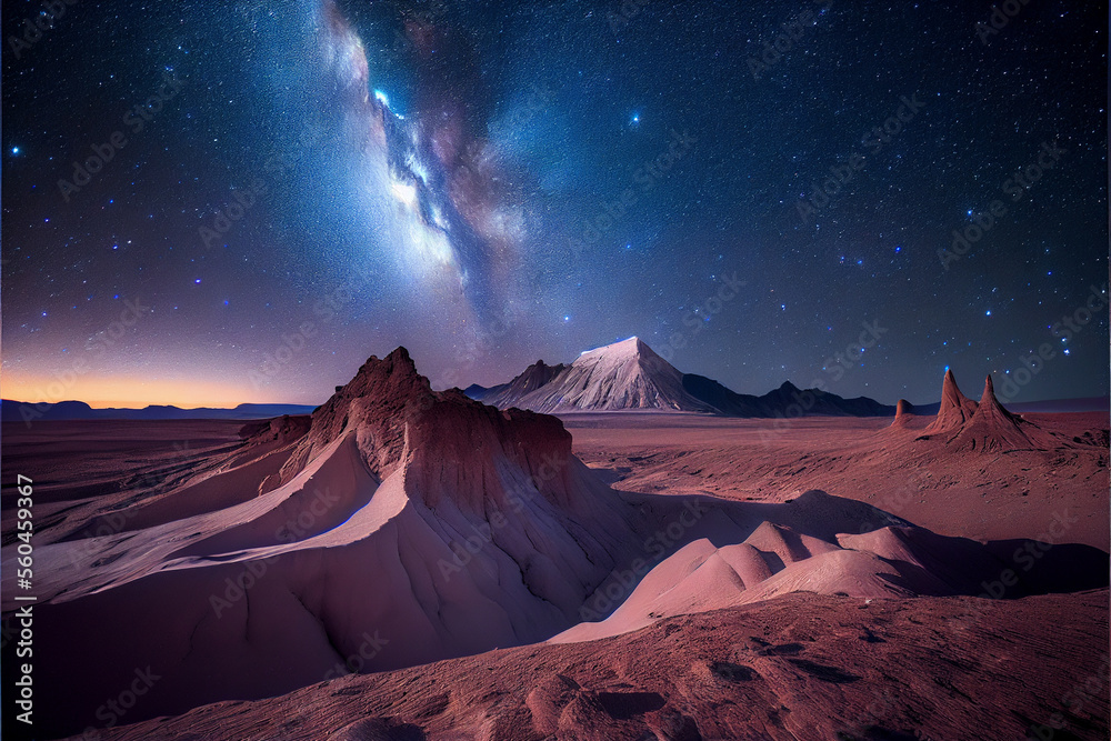 Stunning views of the Milky Way are visible in the Valley of the Moon ...