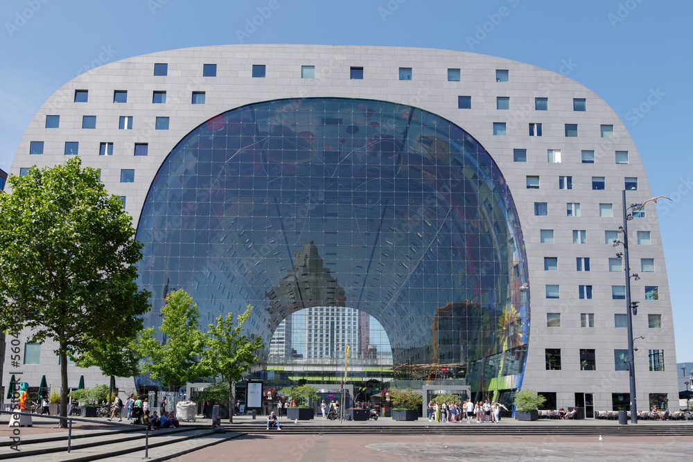Rotterdam, Netherlands - JUNE 2022: Exterior outdoor sunny view in ...