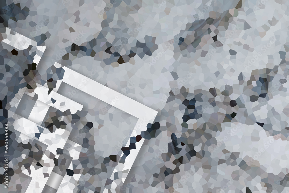 Pixel art abstract background. web banner template. 3D Illustration ...