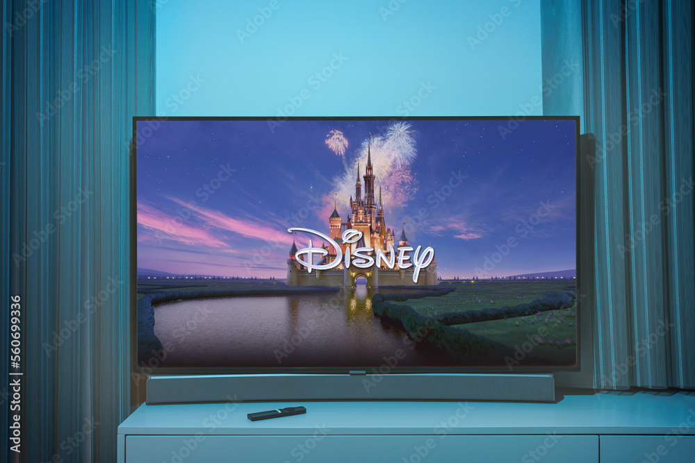 The Disney intro logo on TV. The Walt Disney Company, commonly known as ...