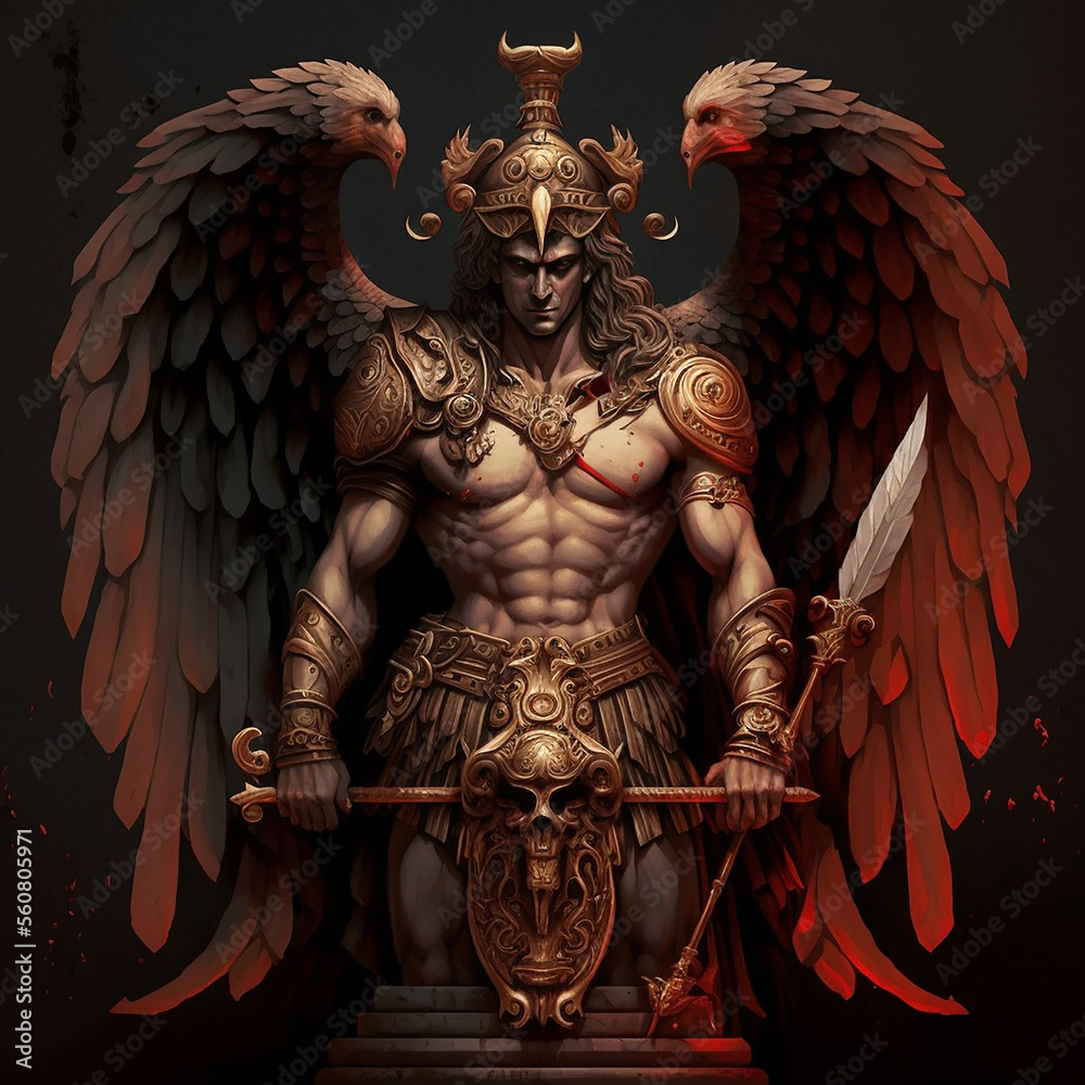 Ancient greek god Ares. Created with Generative AI technology. Stock ...