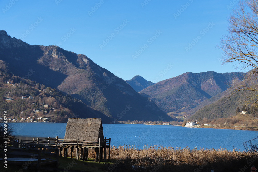 PALAFITTE SUL LAGO DI LEDRO IN TRENTINO Stock Photo | Adobe Stock