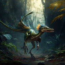 Compsognathus Running Free Stock Photo - Public Domain Pictures