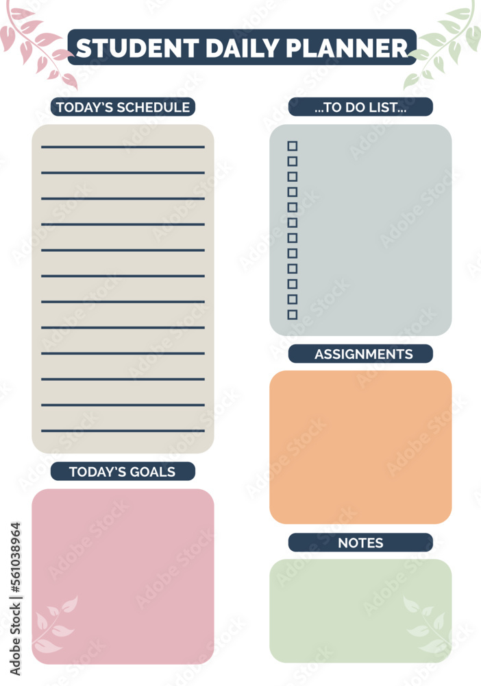 Student Daily Planner - Efficiently organize your day with our ...