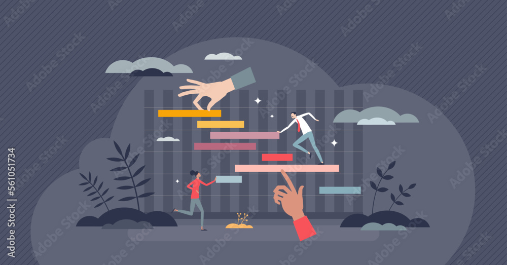 Gantt chart as effective work time management system tiny person ...