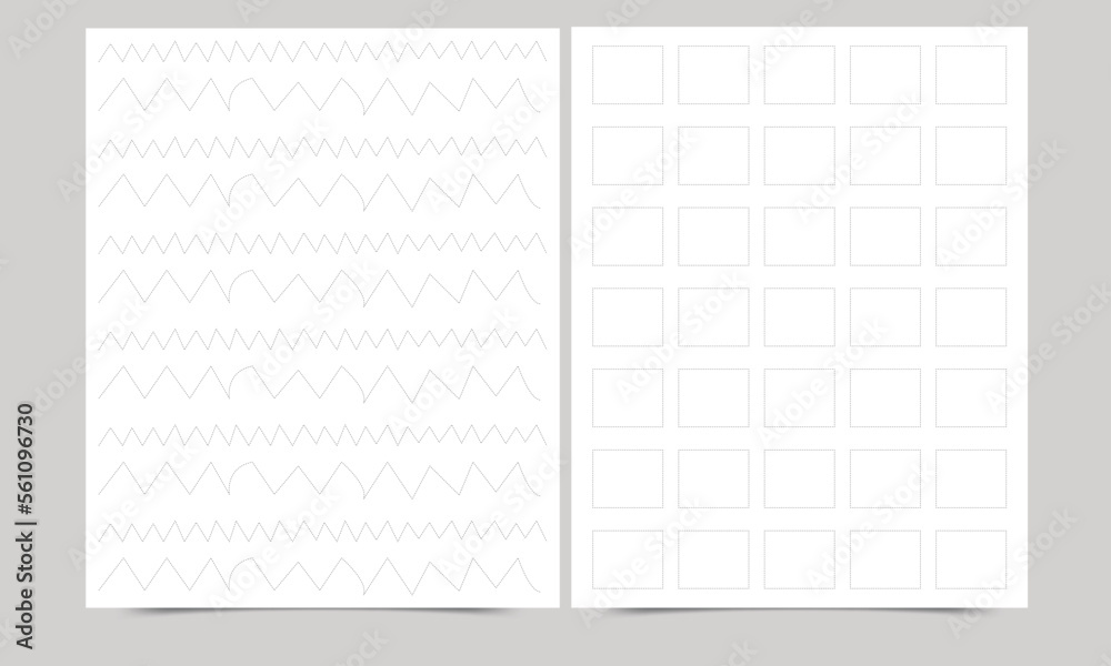 Pencil Control tracing worksheet. Writing Practices pages. Handwriting ...