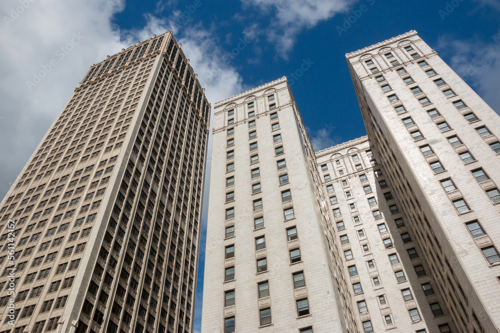 New Cadillac Square Apartments, a Beaux-Arts style residential building ...