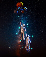Couple, Lovers, Romance, Planets Free Stock Photo - Public Domain Pictures
