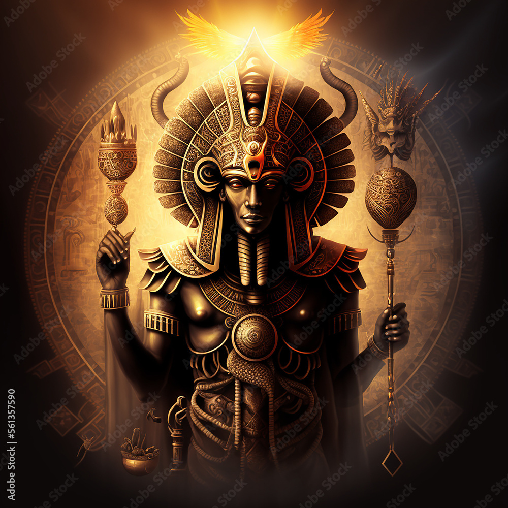 Ancient Egyptian mythology. Aten, the ancient Egyptian mythological god ...