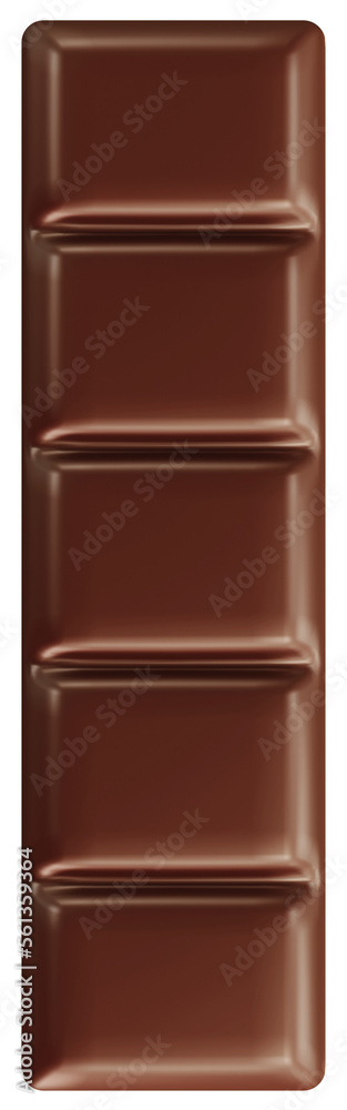Close view of chocolate bar top view transparent background top view ...