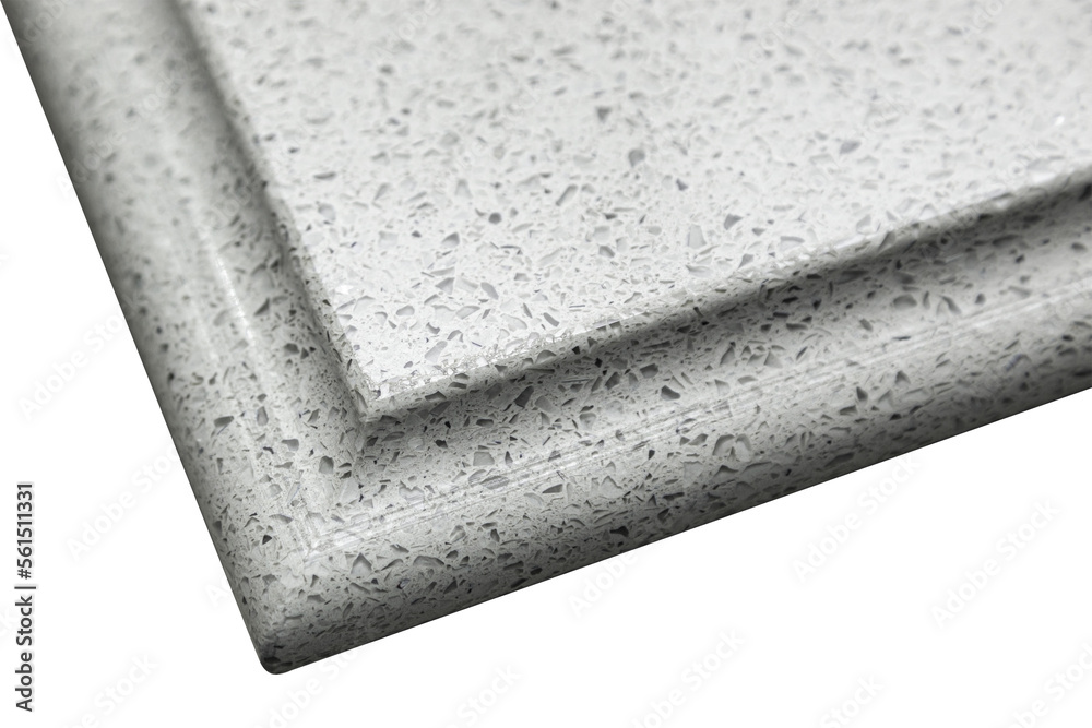 terrazzo stone texture background, table corner isolated on a ...