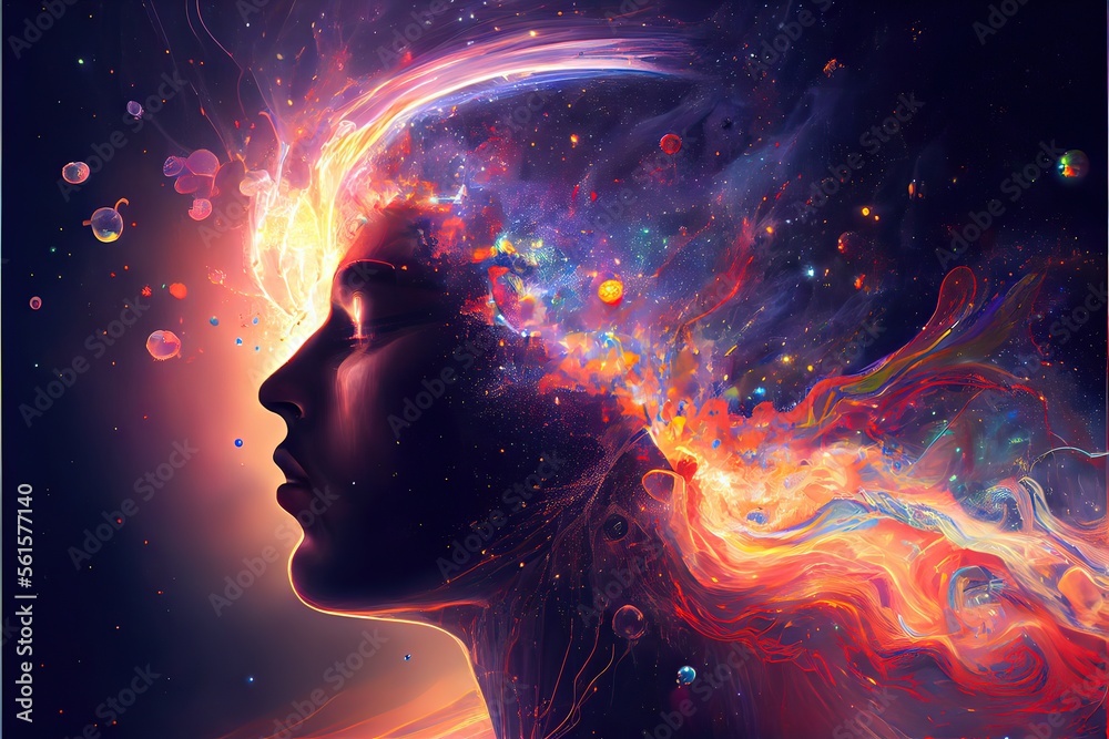 Ilustración de Stock Generative AI illustration of annual collective ...