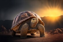 Tortoise Enjoys Sunshine Free Stock Photo - Public Domain Pictures