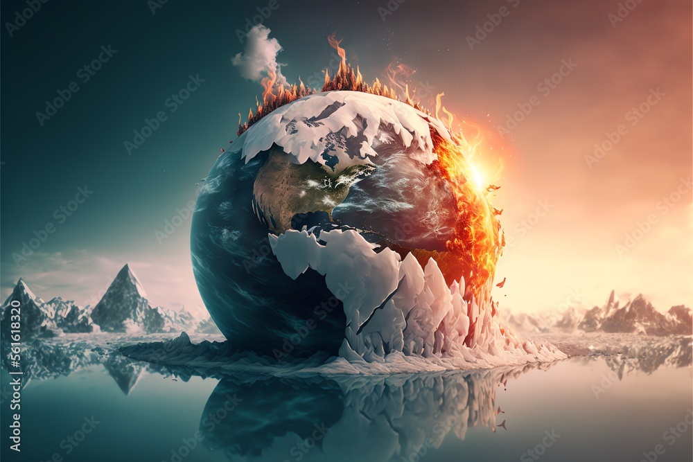 Climate change. Saving the planet, World Environment Day, bio ...
