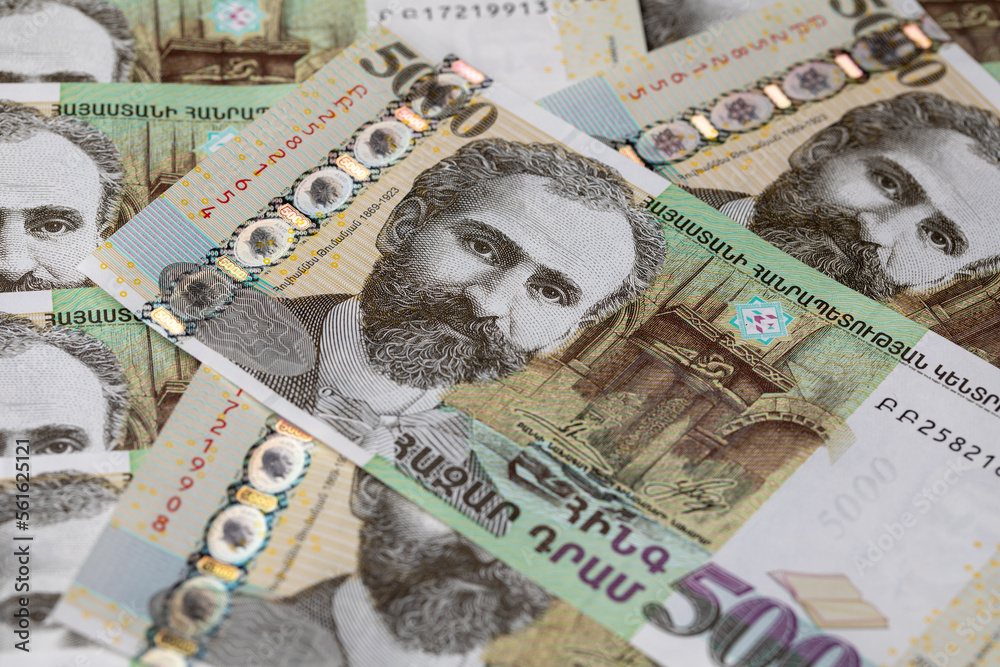 Armenian currency. Armenian money. Banknotes of the Republic of Armenia ...