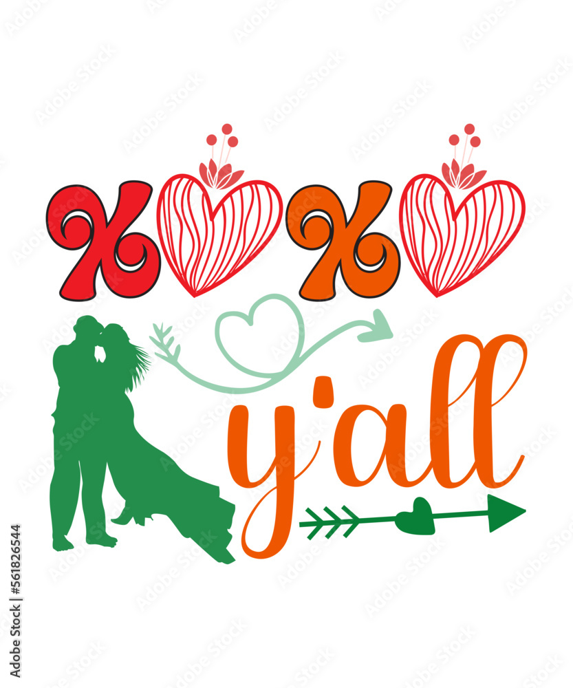 Retro Valentine Design,Valentine's Day SVG Bundle,Love Svg Bundle ...