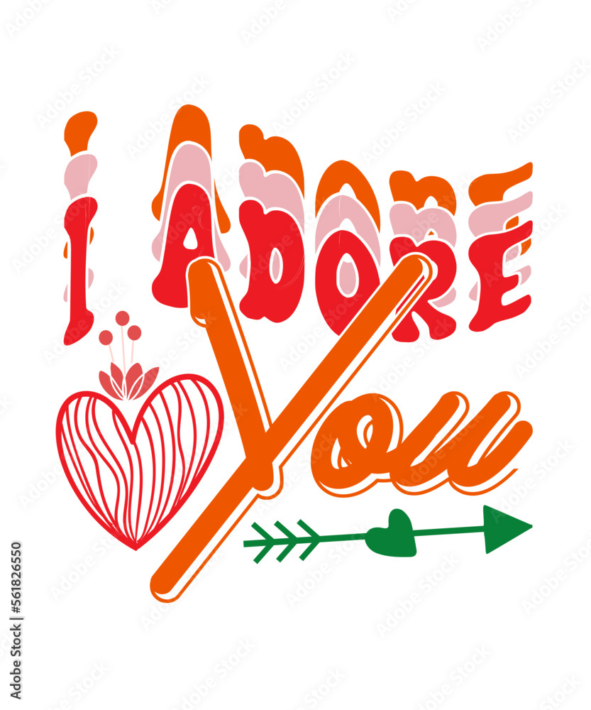 Retro Valentine Design,Valentine's Day SVG Bundle,Love Svg Bundle ...