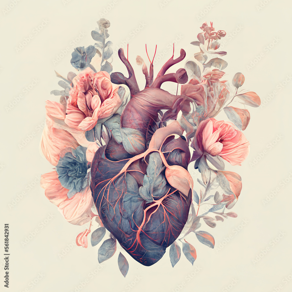 Anatomical Heart Art Love
