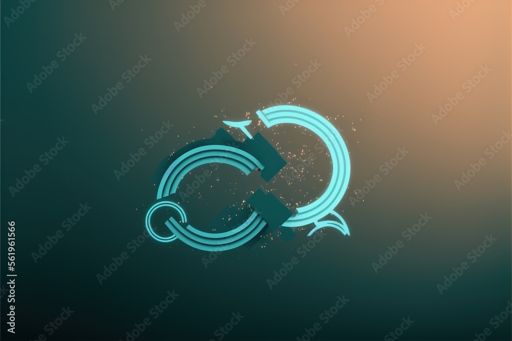 Agile loops, abstract, artful, methodology, scrum, approach to project ...