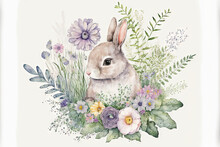Floral Rabbit Free Stock Photo - Public Domain Pictures