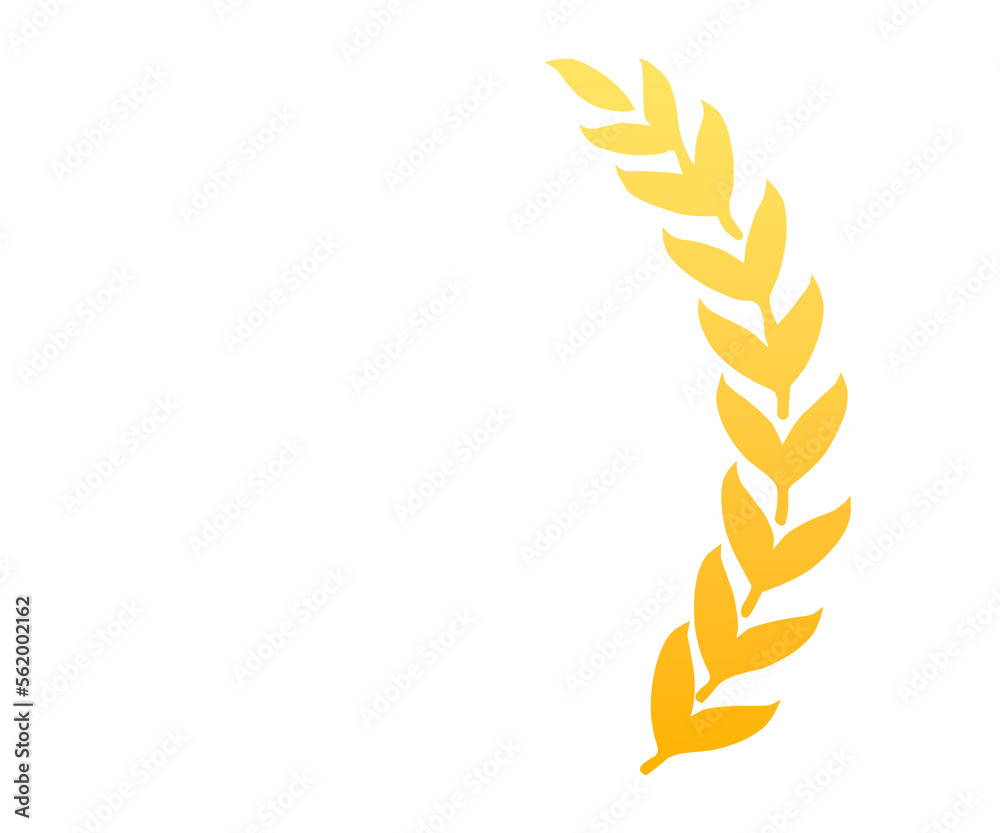 Laurel wreath. Trophy award leaves circle best nomination. Royalty high ...