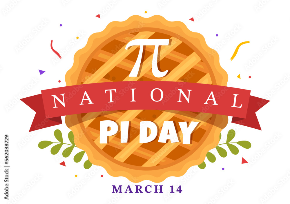 World Pi Day Illustration with Mathematical Constants, Greek Letters or ...
