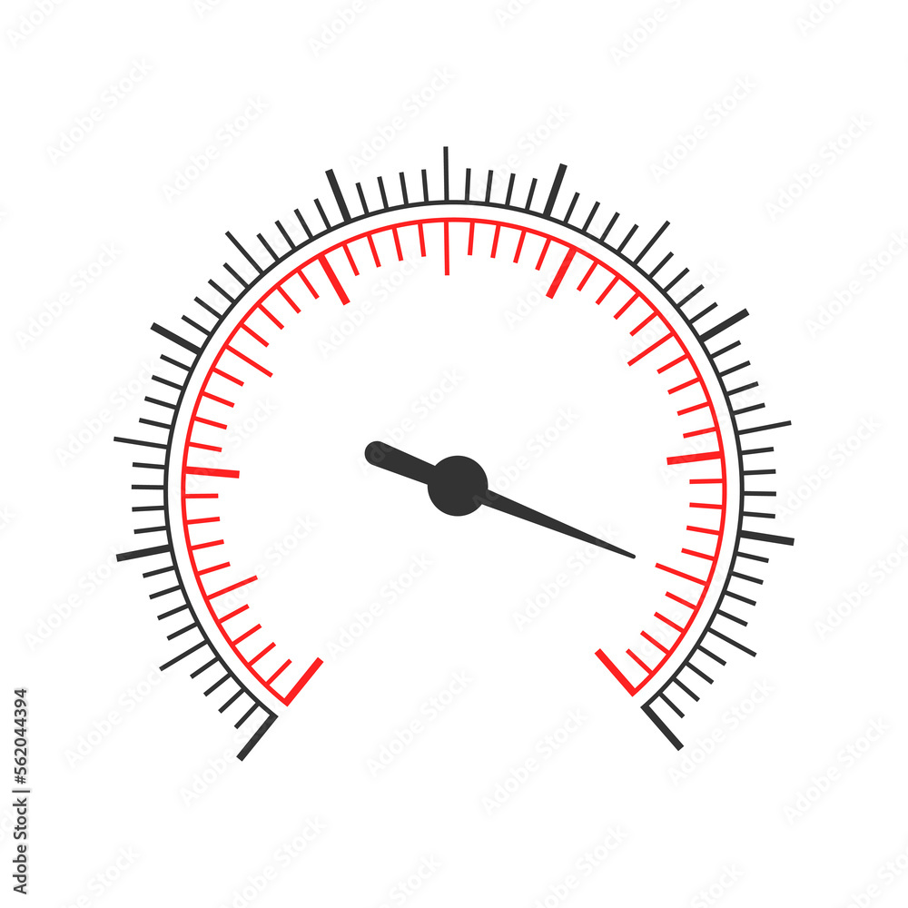 Image vectorielle Stock Round scale with two measuring charts and arrow ...