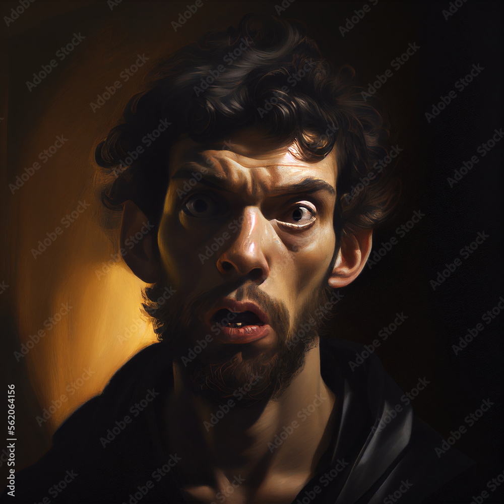 Village Idiot Fool Crazy Man Open Mouth Surprised Confused Stunned NPC ...