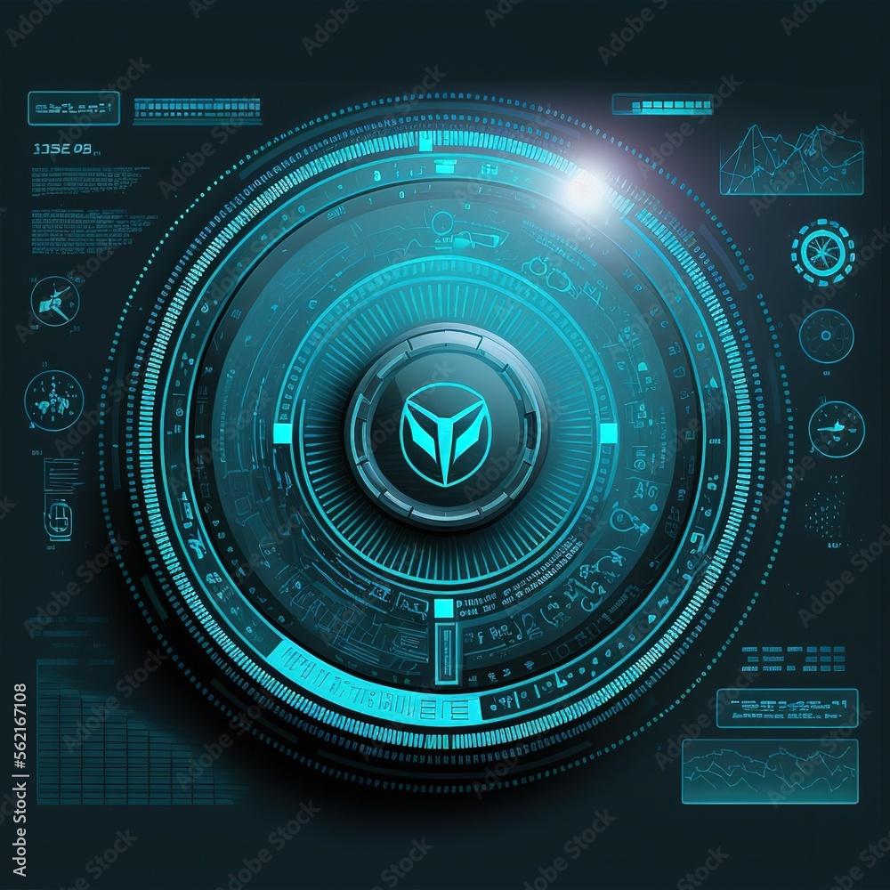 Ilustración de Stock abstract technology ui futuristic concept hud ...