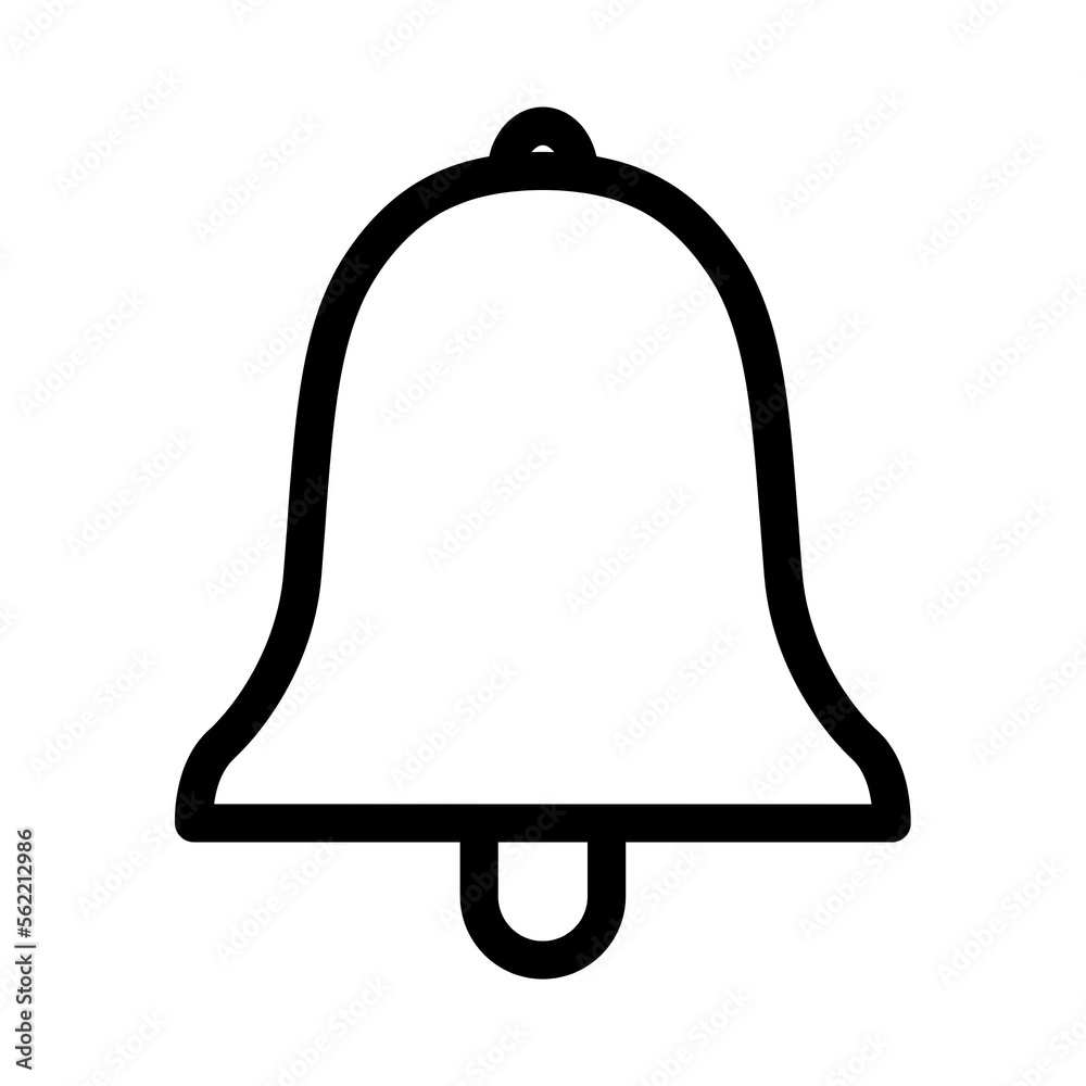 Bell icon transparent png Stock Illustration | Adobe Stock