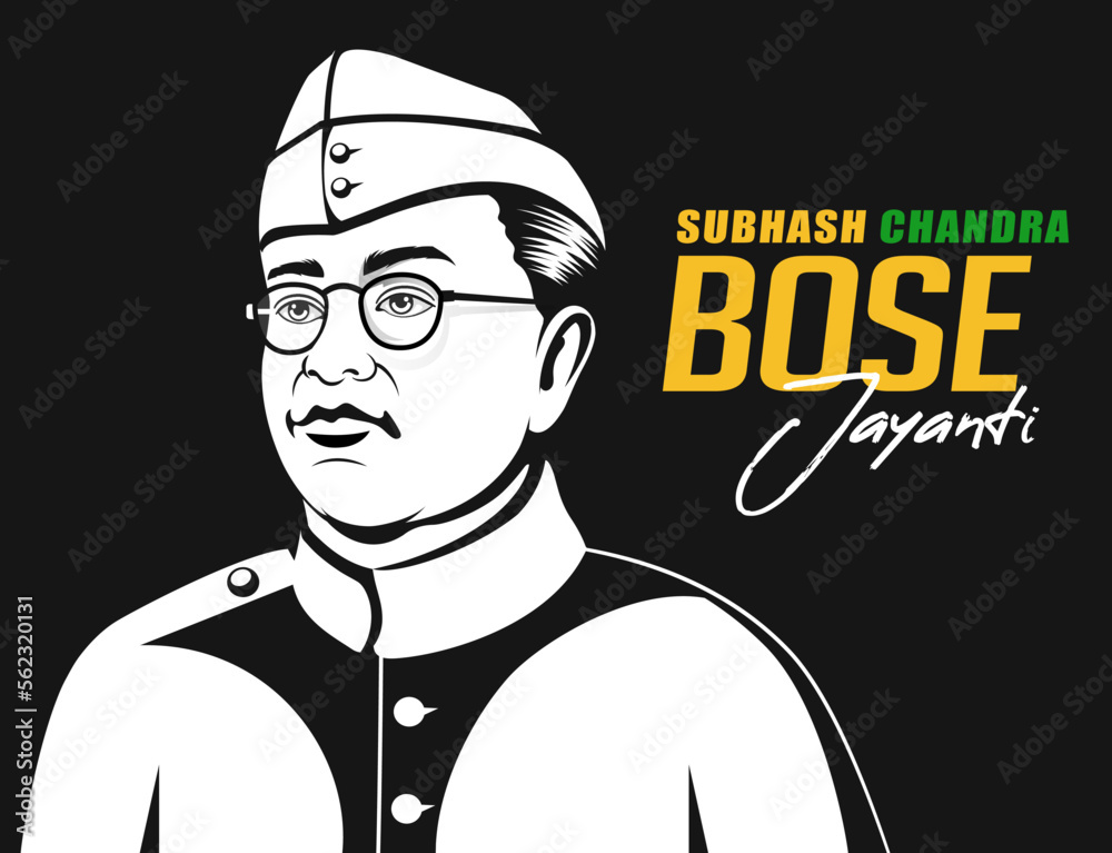 Typography of Parakram Divas, Netaji Subhas Chandra Bose Jayanti ...