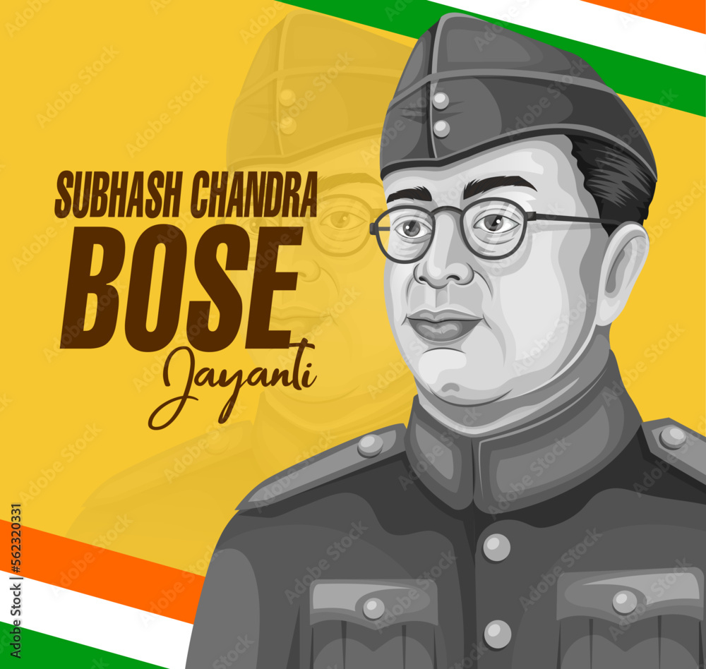 Typography of Parakram Divas, Netaji Subhas Chandra Bose Jayanti ...