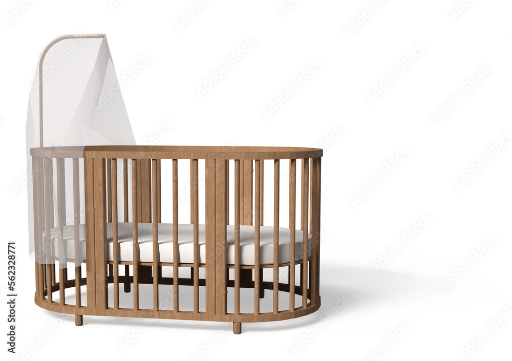 baby crib with a transparent background Stock Illustration | Adobe Stock