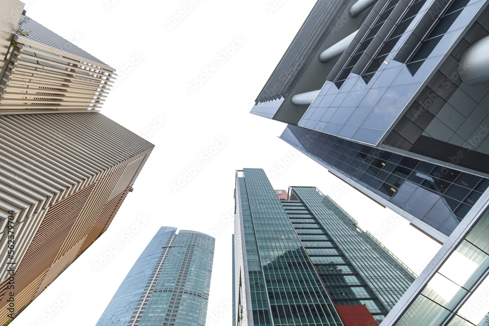 Isolated PNG cutout of a modern cityscape on a transparent background ...