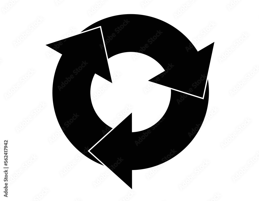 Reduce, reuse, recycle sign set. Three different green gradient recycle ...