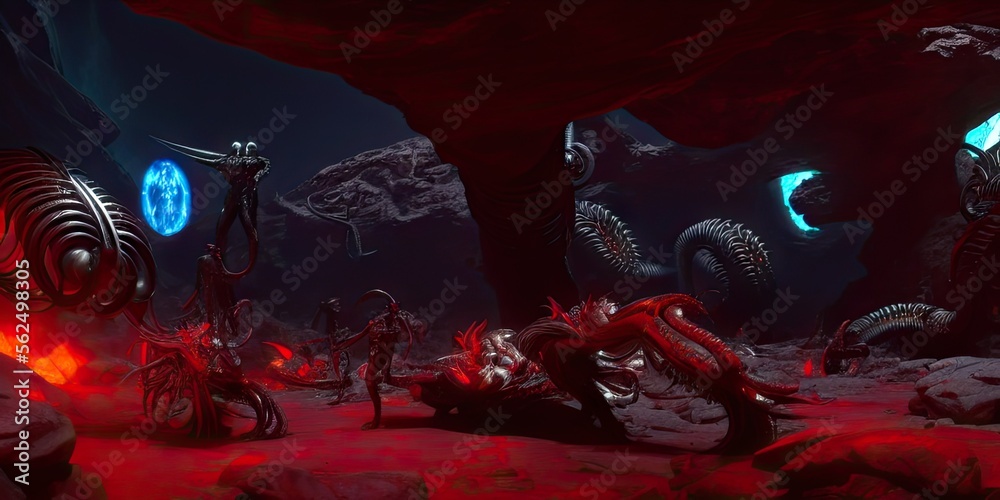 Prometheus biological sci-fi environment is set in a nightmarish ...