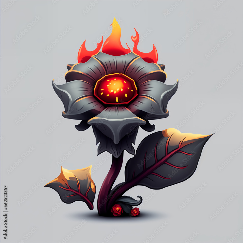 Abstraction pattern with the theme of fire, flowers, and pirates, 4K ...