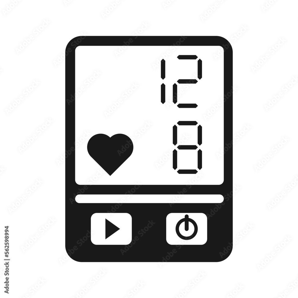 Blood pressure monitoring machine icon Stock Vector | Adobe Stock