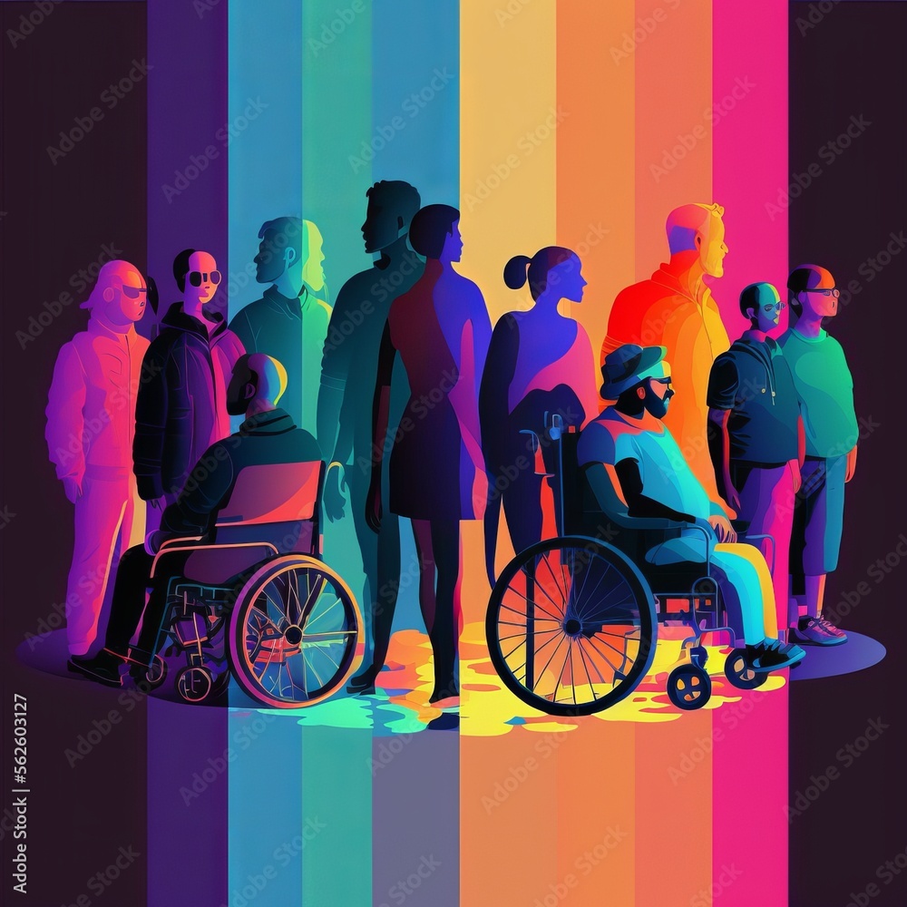 Beautiful Artistic Designer Inclusivity Vector Art Illustration ...