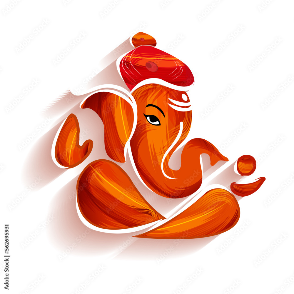 Lord Ganesha vector art creative design Stock Vector | Adobe Stock