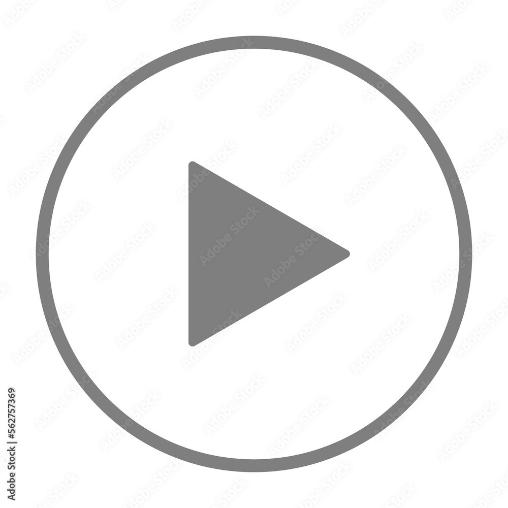 play button icon transparent png Stock Illustration | Adobe Stock