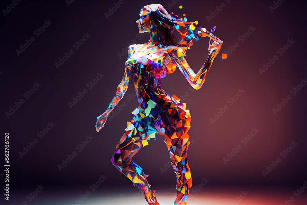 A fictional person. Silhouette of a Beautiful Woman in Full Body ...