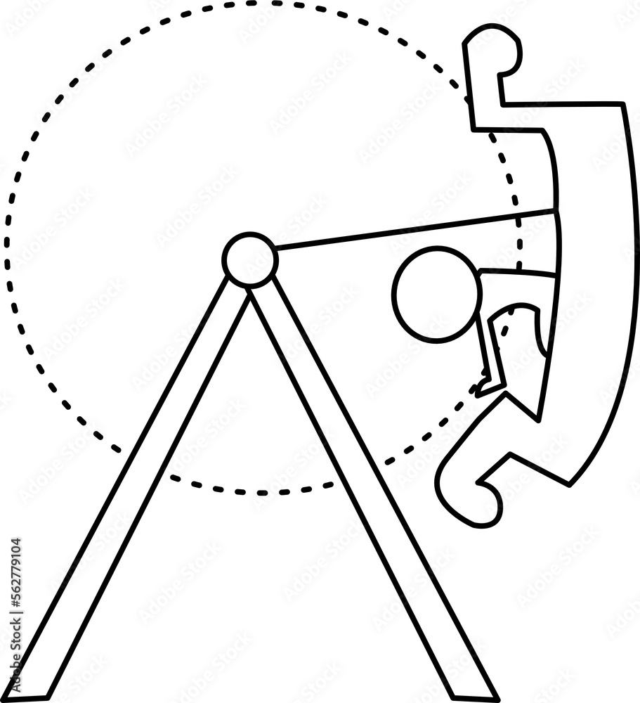 illustration of an background set of icons the projectile motion ...