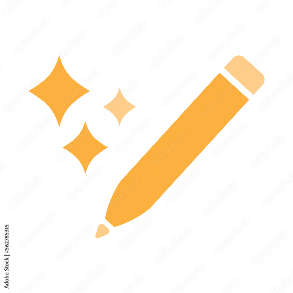 Edit icon. coloring pen symbol. filter effect sign for apps and ...