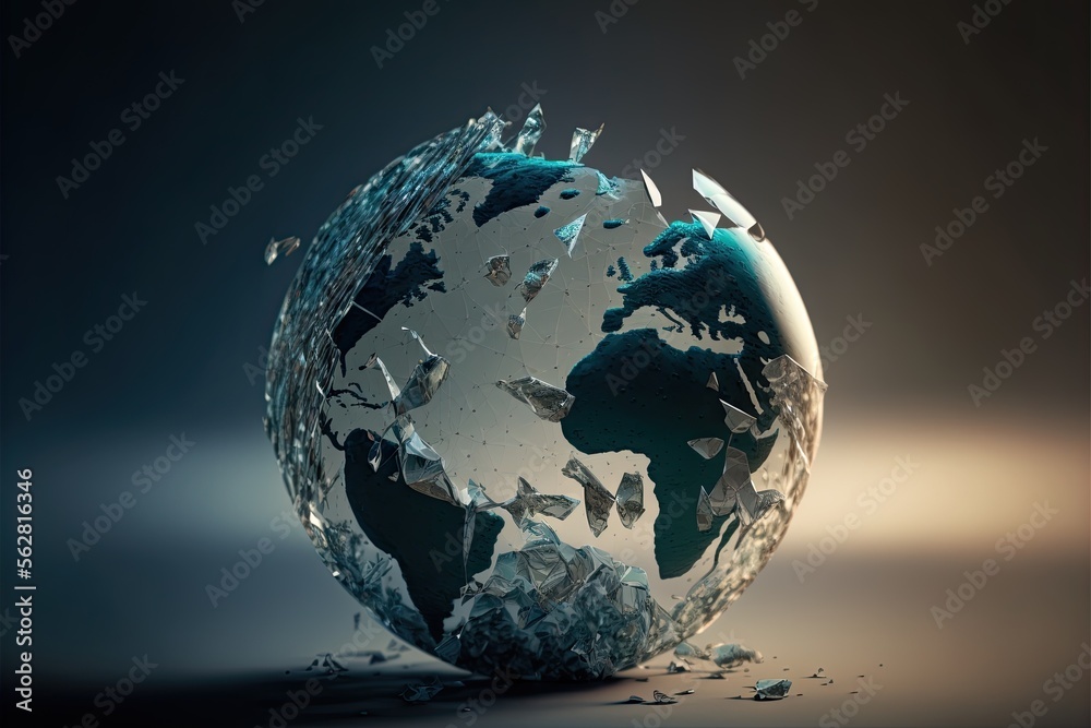 Shattered Glass Globe