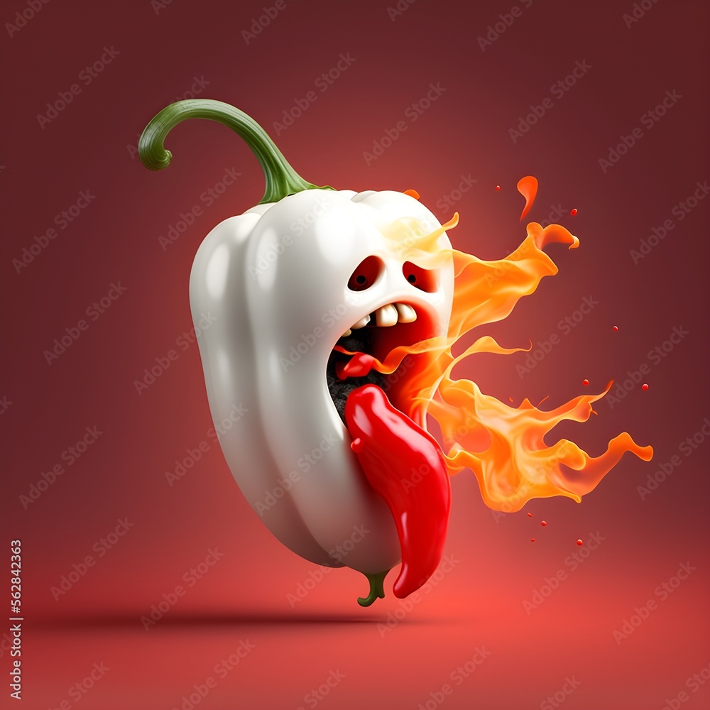 ghost pepper Stock Illustration | Adobe Stock